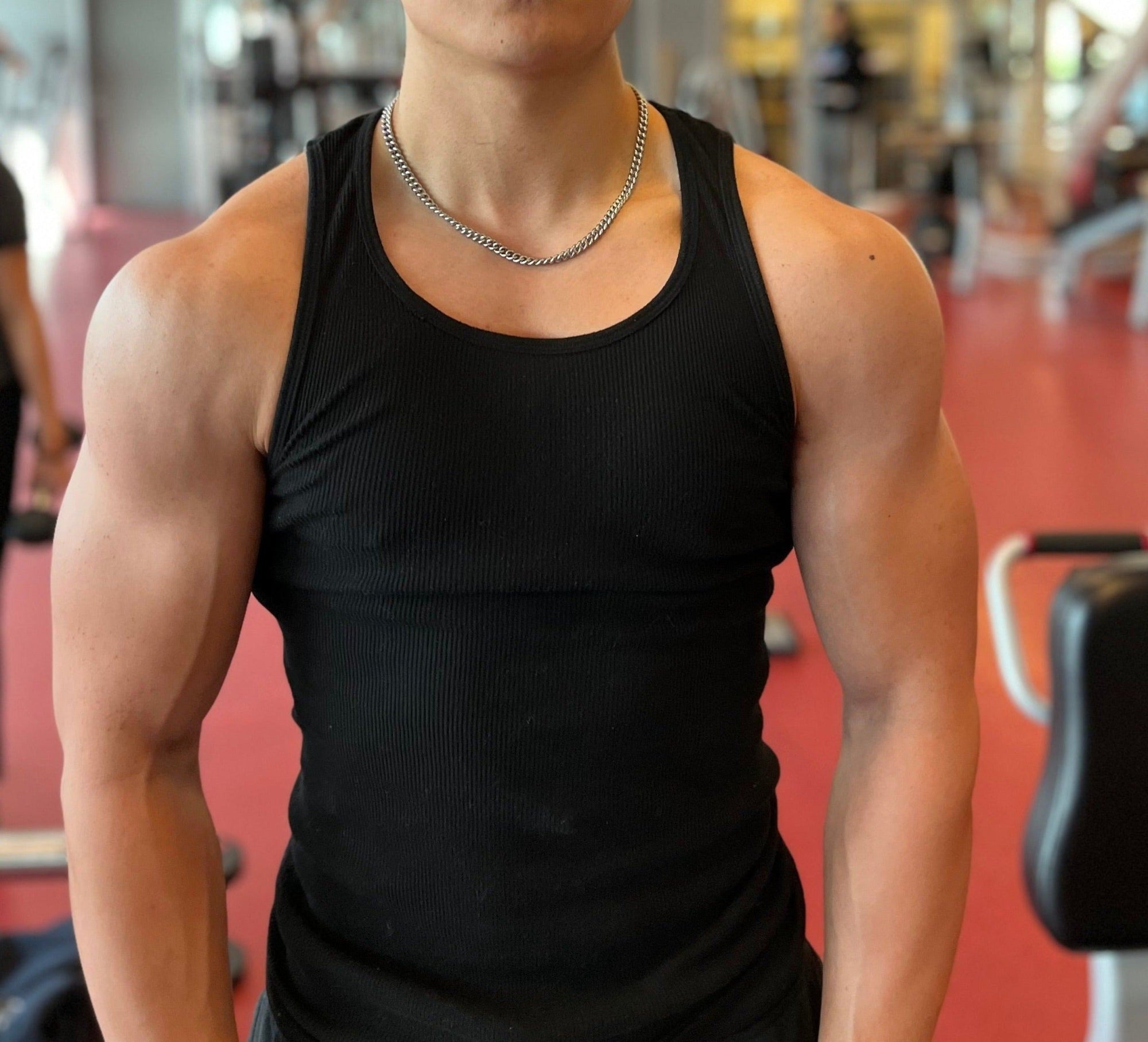 Steel Round Curb Chain Heavy Rounded Curb Chain Necklace, 18k Gold Mens ...