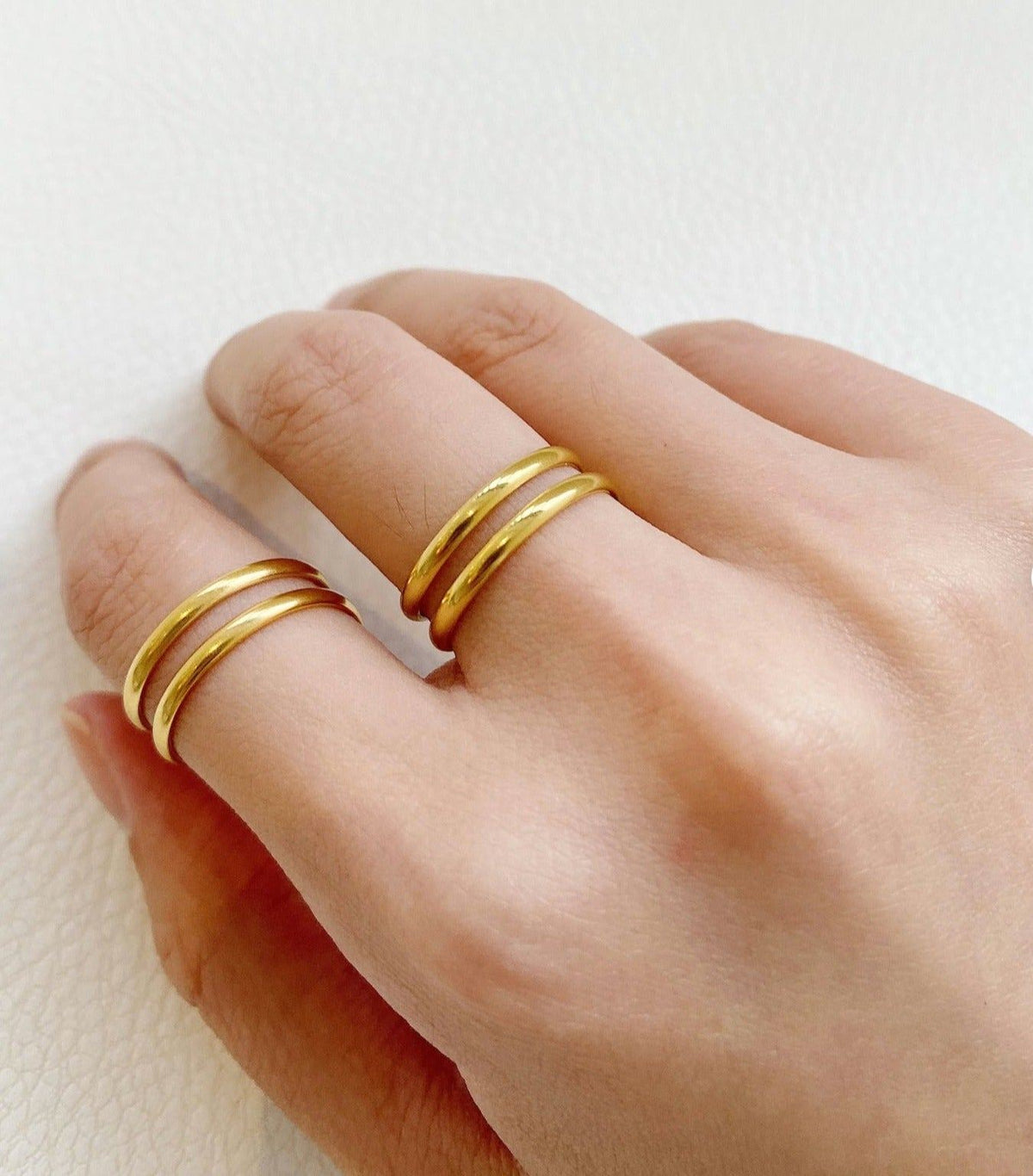 14k Gold Twirl Ring Spiral Ring Gold Twist Ring Gold Stacking Rings